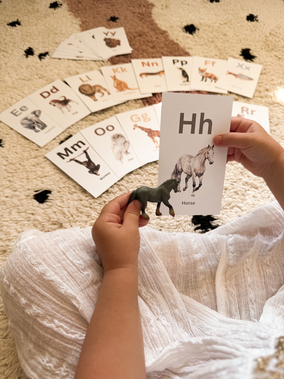 Wildlife Alphabet: Educational Animal ABC Flashcards - Etsy