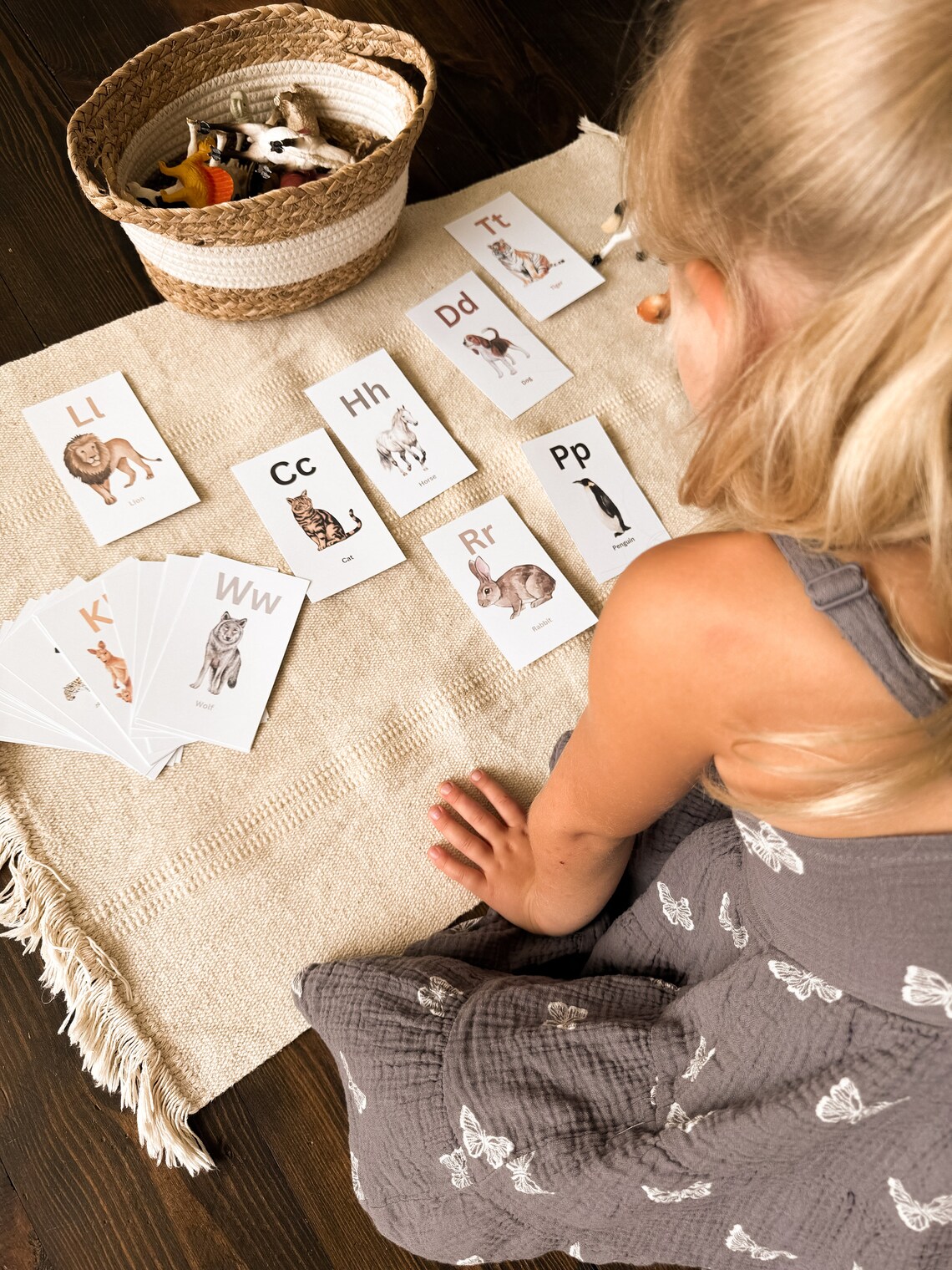 Wildlife Alphabet: Educational Animal ABC Flashcards - Etsy