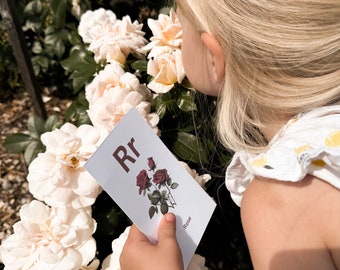 Printable Flower Alphabet Flashcards - Educational Floral Learning ...