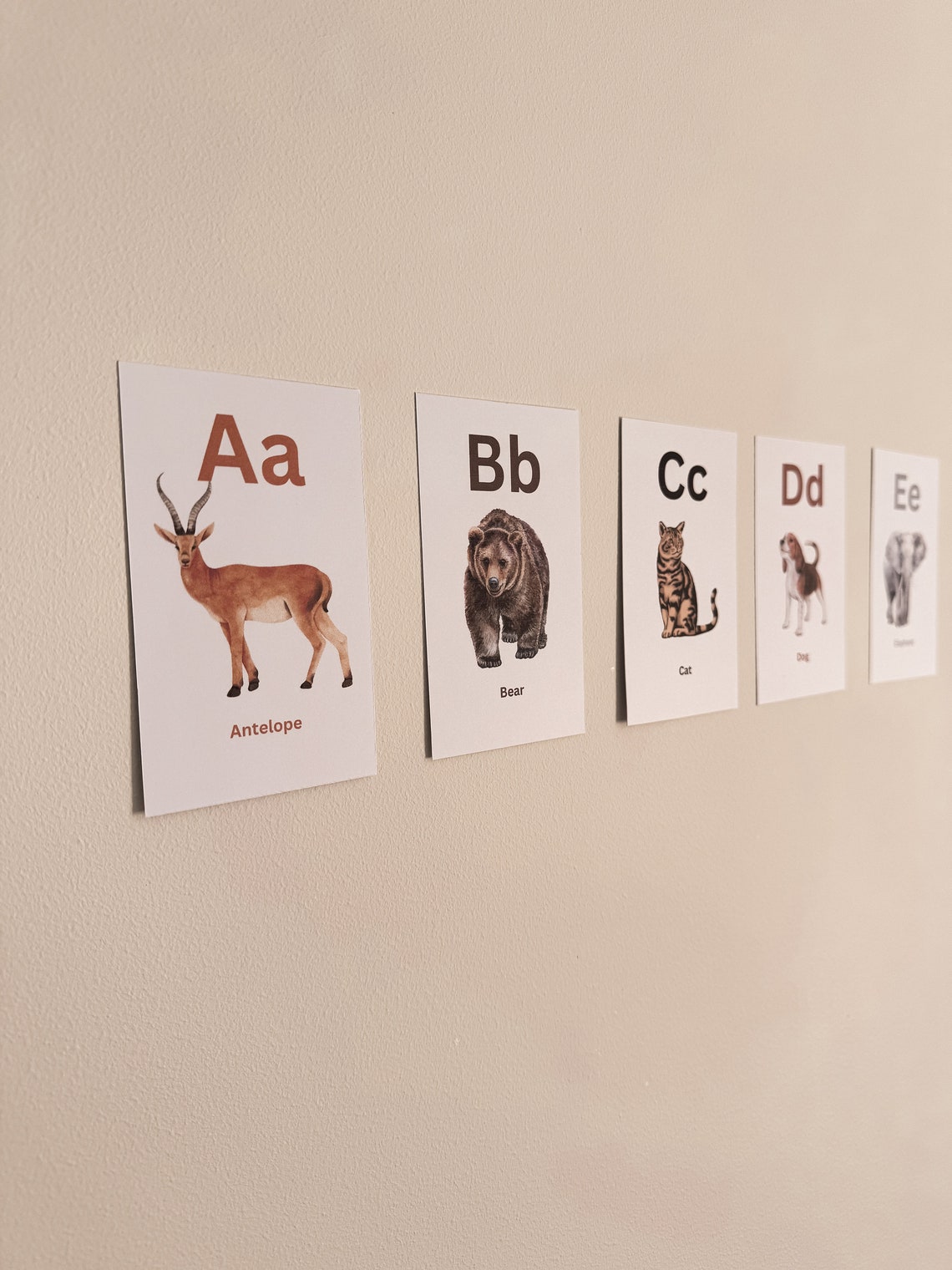 Educational Animal Alphabet Flashcards for Kids A to Z Animal Learning ...