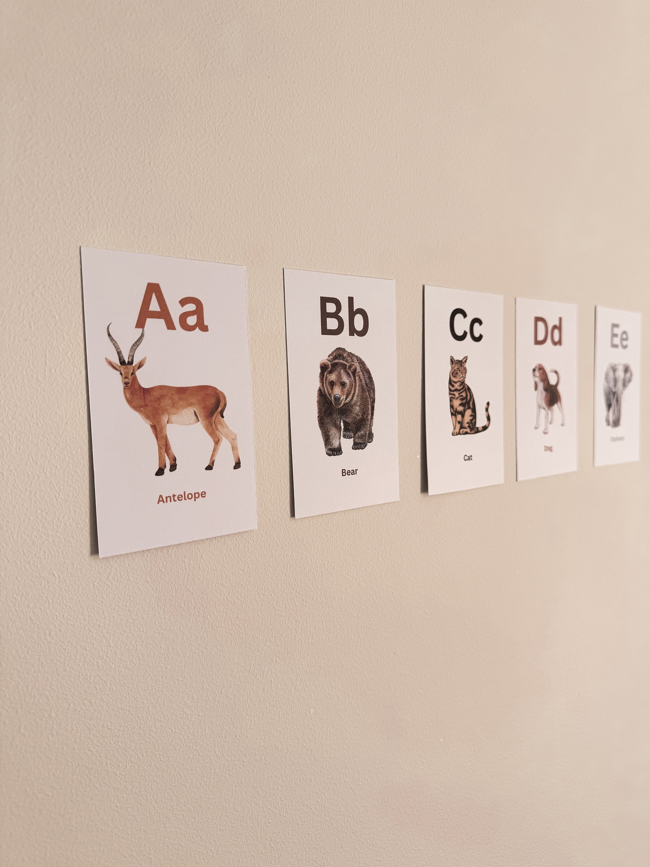 Educational Animal Alphabet Flashcards - Perfect for Kids Learning Abcs ...