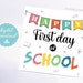 Happy First Day of School Tags Instant Download Printable - Etsy