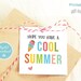 Summer Printable Tags, Instant Download, Have a Cool Summer, Summer ...