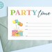 Party Time Invitation, Instant Download, Blank Invitation, Fill-in ...