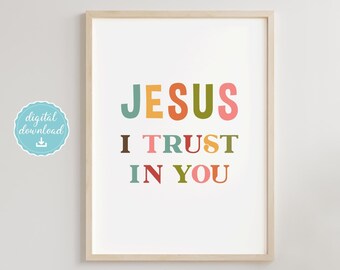 Divine Mercy Printable Jesus I Trust in You St. Faustina, Catholic ...