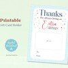 Printable Gift Card Holder, Instant Download, Thanks for Always Being ...