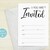 Celebrate With Us Blank Invitation, Instant Download, Fill-in ...
