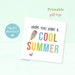 Summer Printable Tags, Instant Download, Have a Cool Summer, Summer ...