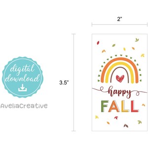 Printable Fall Gift Tags Instant Download Happy Fall Gift - Etsy Canada