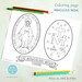 The Miraculous Medal Coloring Page, Instant Download, Printable ...