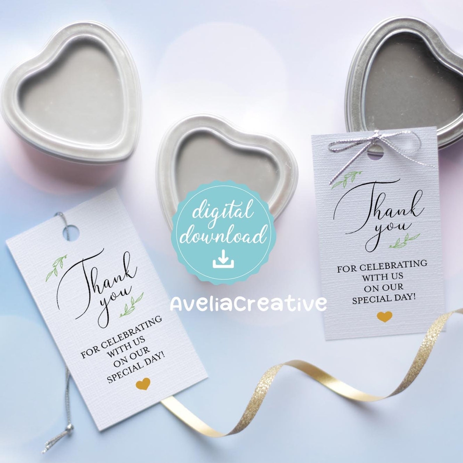 Printable Party Favor Tags Instant Download Thank You for - Etsy Canada