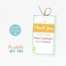 Printable Gift Tag for Volunteer Instant Download Thank You - Etsy