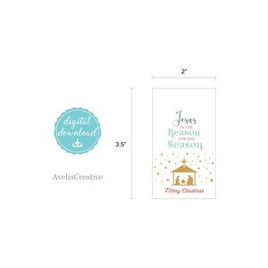 Printable Christmas Gift Tags Instant Download Jesus is the - Etsy