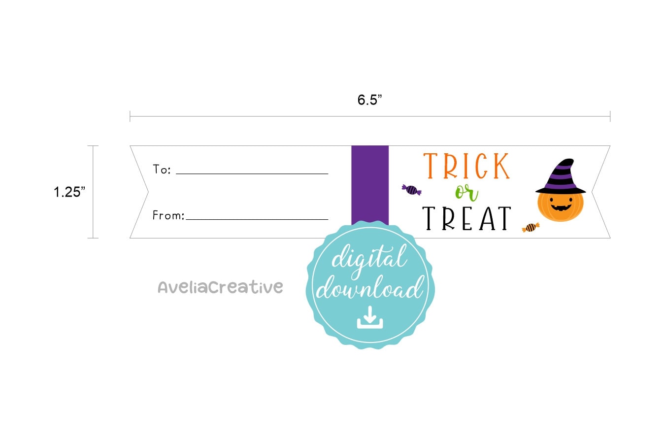 Halloween Printable Pencil Tags, Instant Download, Printable Pencil ...