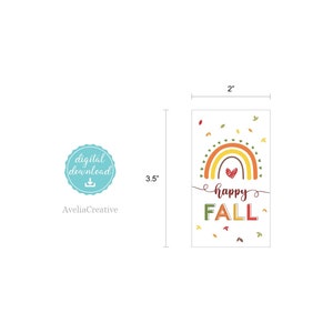 Printable Fall Gift Tags, Instant Download, Happy Fall Gift Tags, Hello ...