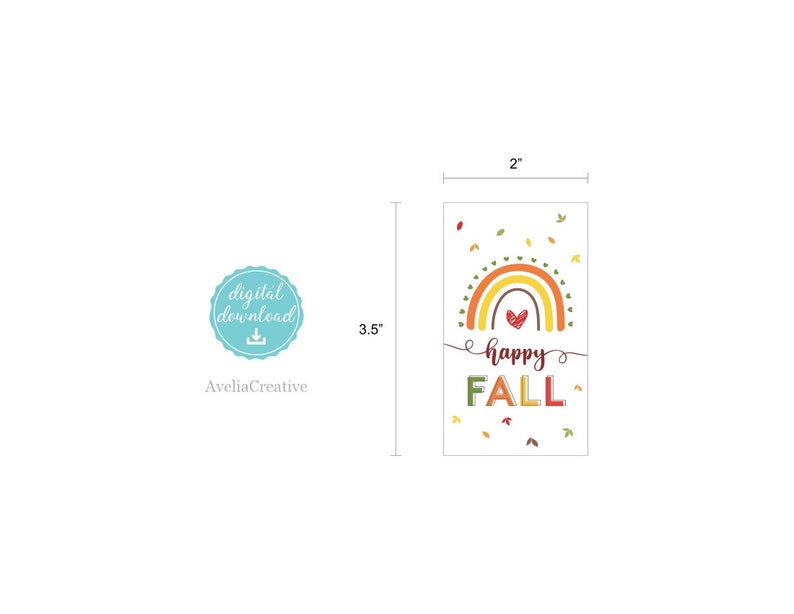 Printable Fall Gift Tags, Instant Download, Happy Fall Gift Tags, Hello ...