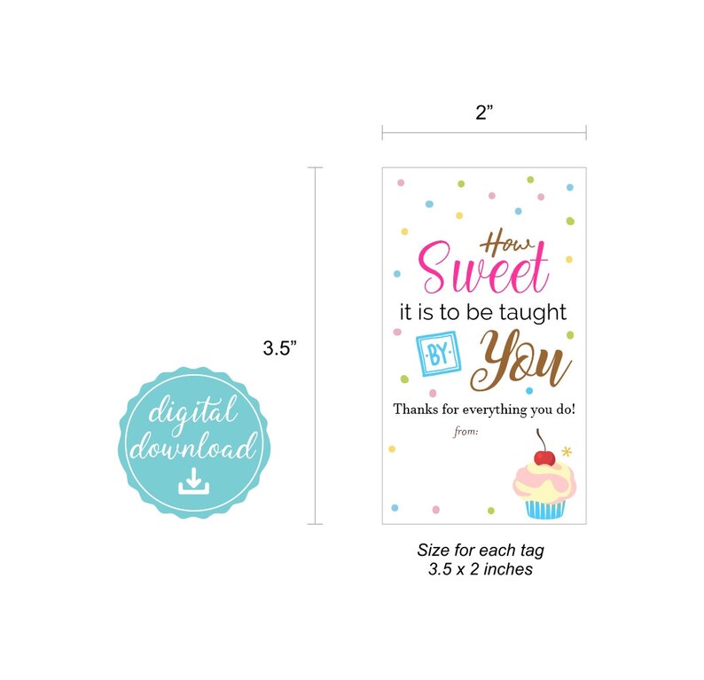 How Sweet It is to Be Taught by You Favor Tags Teacher - Etsy Canada
