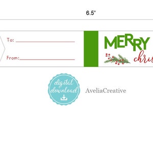 Christmas Printable Pencil Tags, Instant Download, Printable Christmas ...