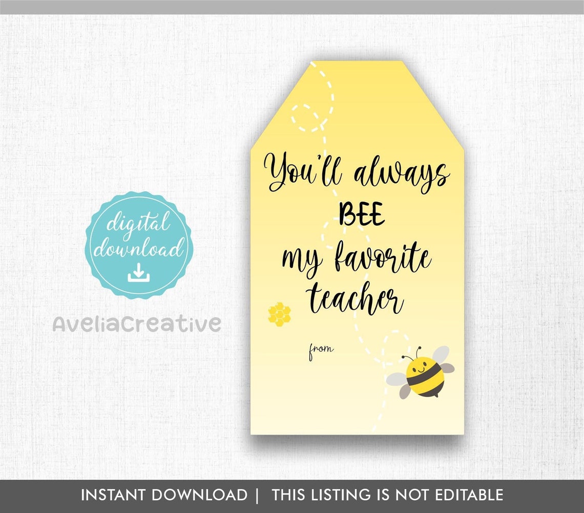 Teacher Appreciation Gift Tags Instant Download You'll - Etsy