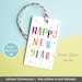 Happy New Year Gift Tags, Instant Download, Printable New Year Tags ...