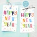 Happy New Year Gift Tags Instant Download Printable New Year - Etsy Canada