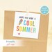 Summer Printable Tags Instant Download Have a Cool Summer - Etsy Canada