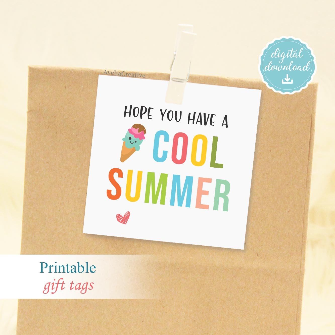 Summer Printable Tags Instant Download Have a Cool Summer - Etsy Canada