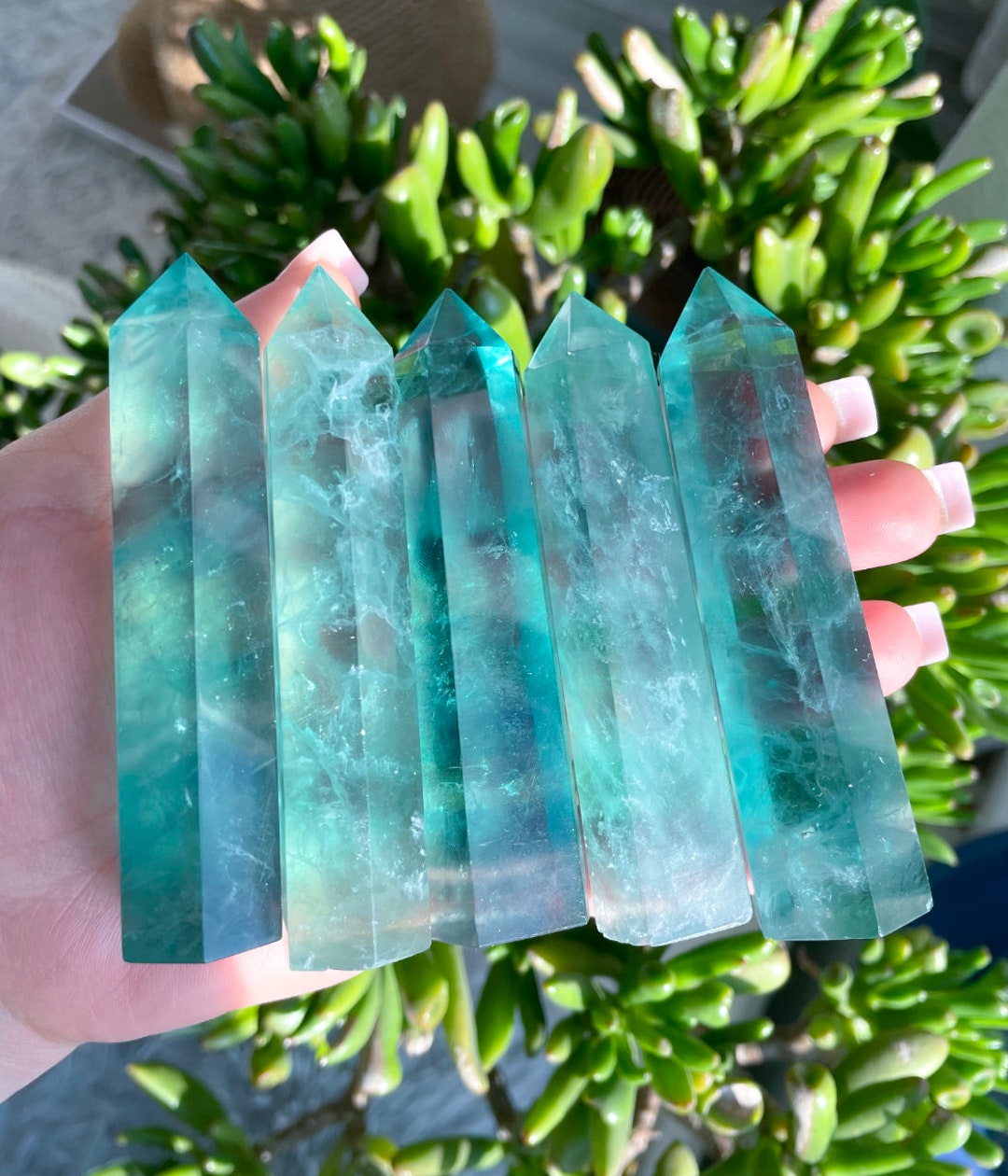 Green Fluorite Green Fluorite Tower Green Fluorite Crystal Crystal ...