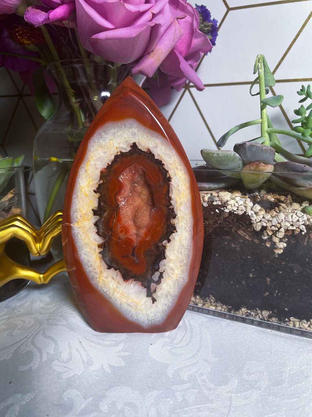 Red Carnelian Flame - EXACT Crystal - Carnelian Flame - FERTILITY ...