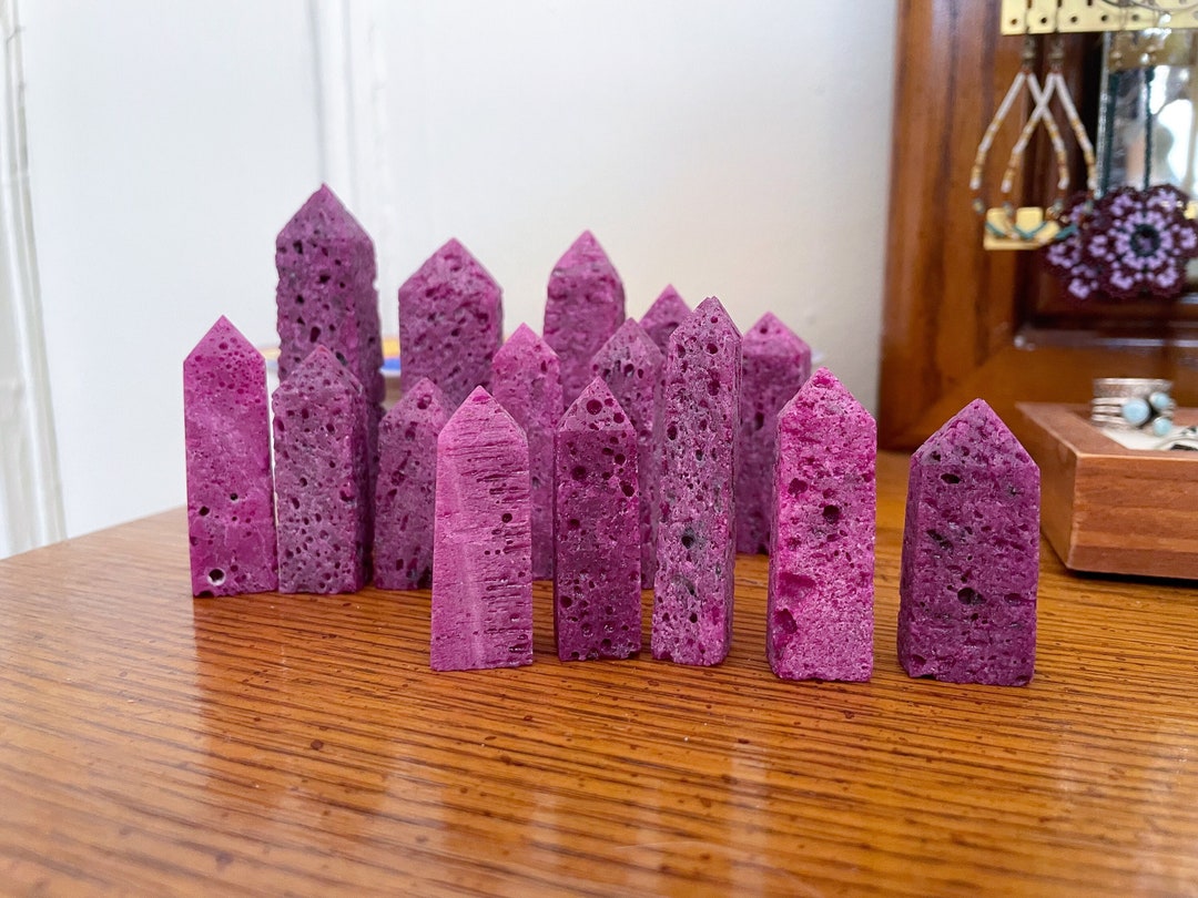 Ruby Towers - Honeycomb Ruby - YOU PICK - Corundum Crystal - Crystal ...