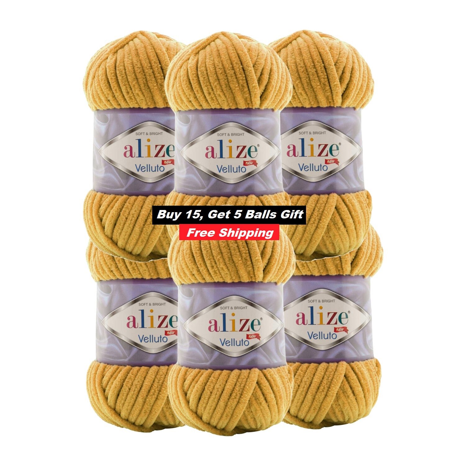 Sewing & Fiber Grey velvet yarn Alize Velluto Soft baby yarn Macrame ...