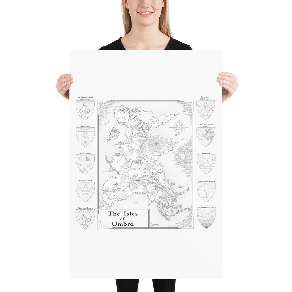 Isles of Umbra Map - Etsy