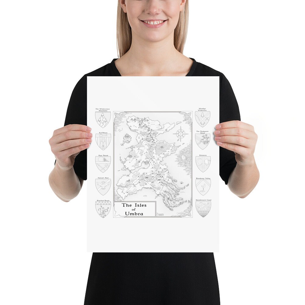 Isles of Umbra Map - Etsy