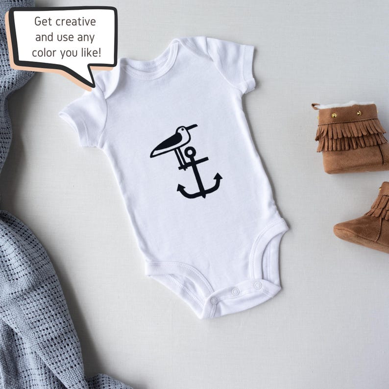 Machine Embroidery Design Seagull on Anchor - Maritime Embroidery ...