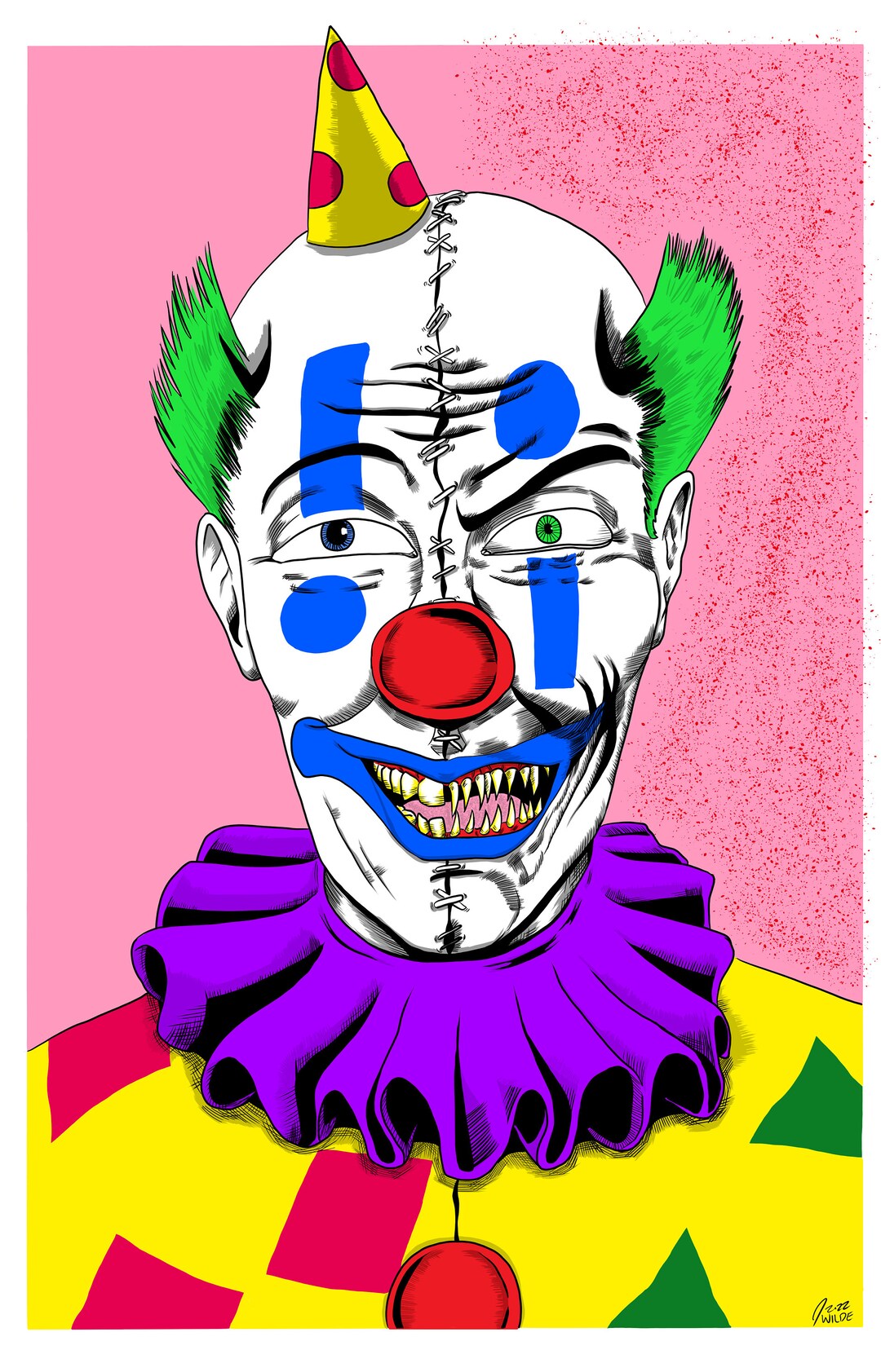Boingo the Killer Clown Print - Etsy
