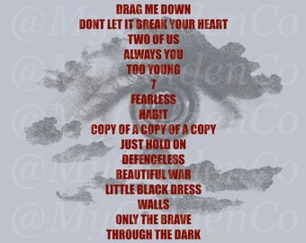 Setlist Poster | Etsy UK