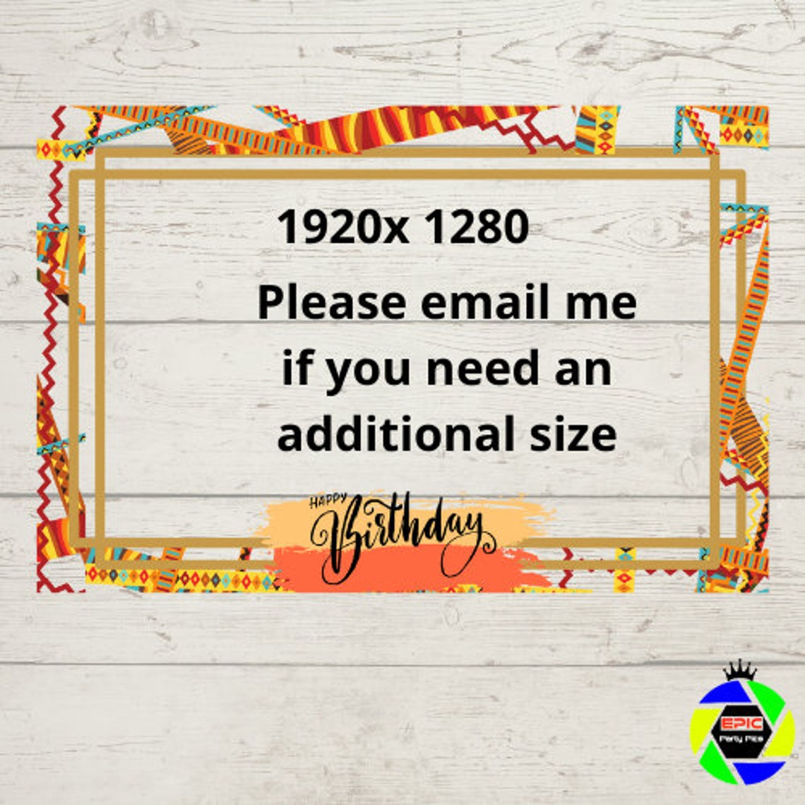 Happy Birthday Overlay, Photo Booth Overlay, Photo Overlay, 360 Photo ...