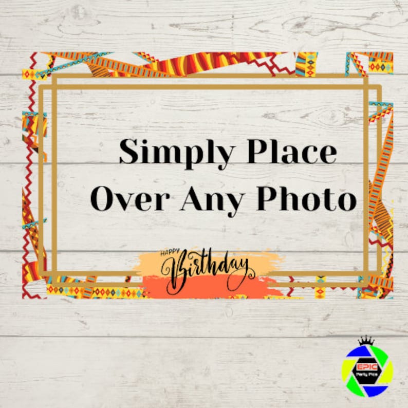 Happy Birthday Overlay, Photo Booth Overlay, Photo Overlay, 360 Photo ...