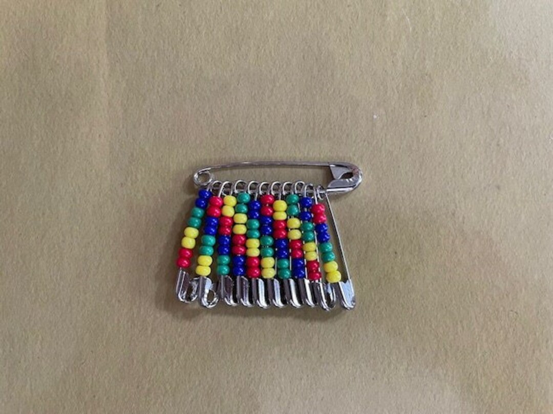 10 Friendship Pins (set 139) - Seed Beads/safety Pins - 80's, Gen X ...