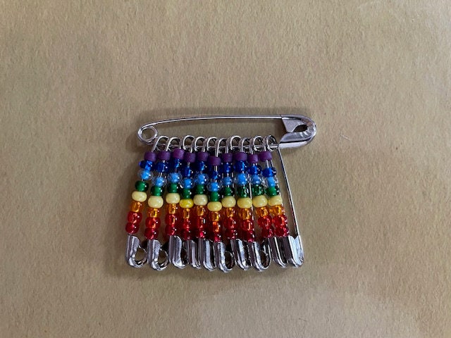 20 Friendship Pins set 140 Seed Beads/safety Pins 80's, Gen X, Retro ...