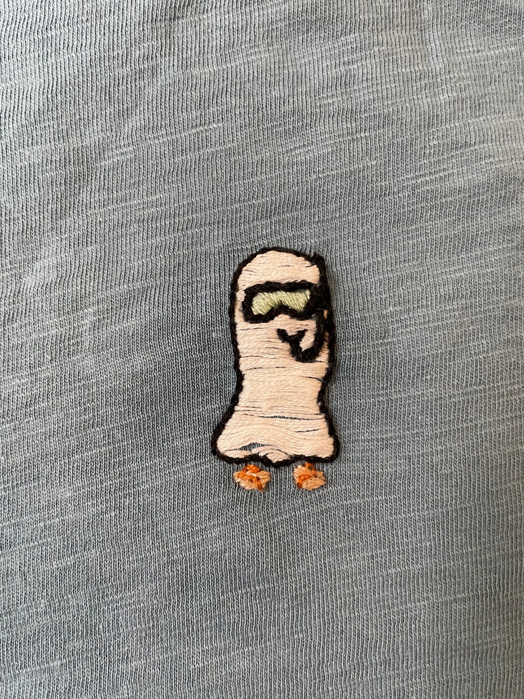Ghost Scuba Diving - Hand Embroidered Blue T-shirt - Etsy
