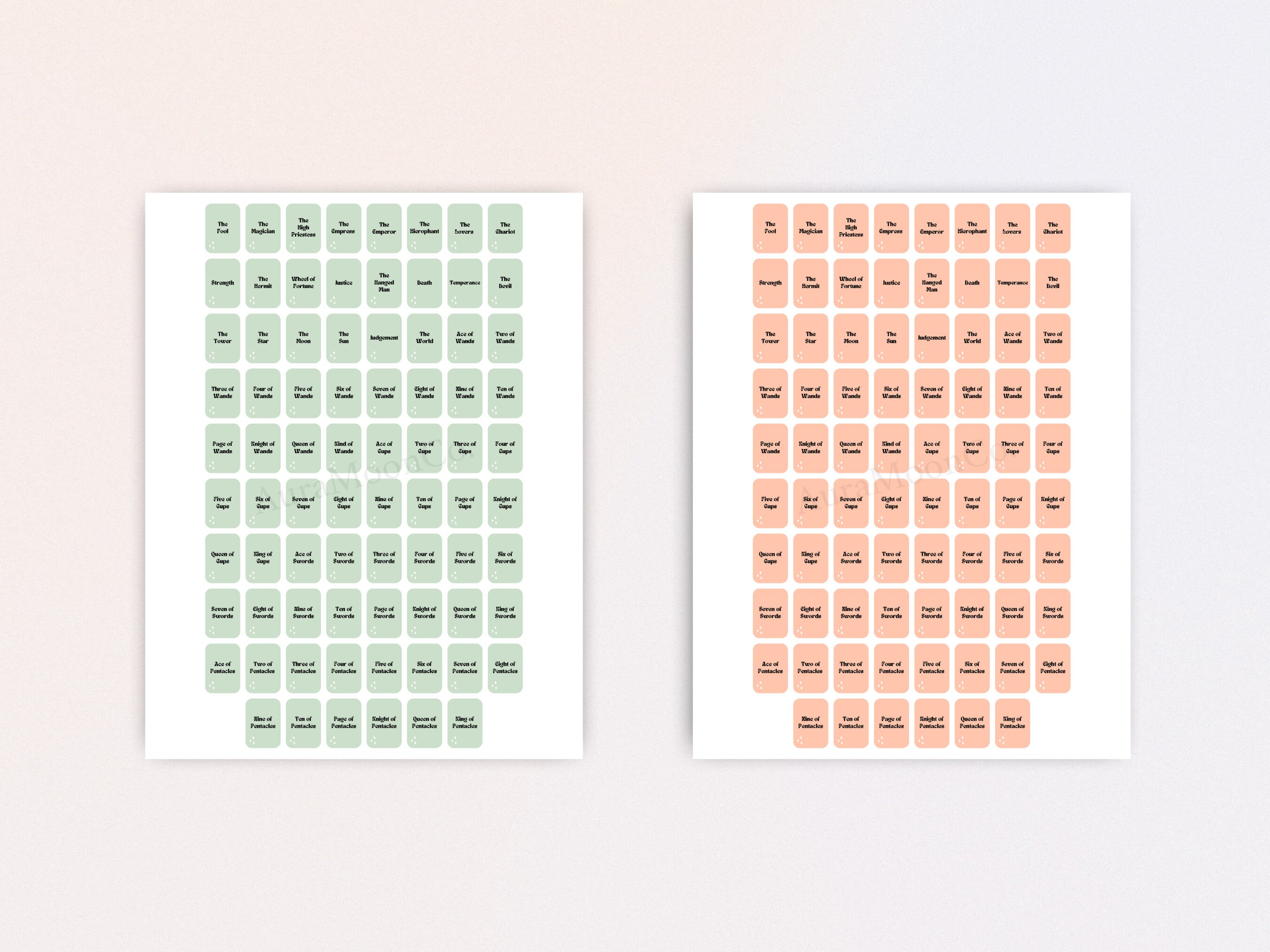 Printable Tarot Card Stickers Tarot Sticker for Journal Tarot Sticker ...