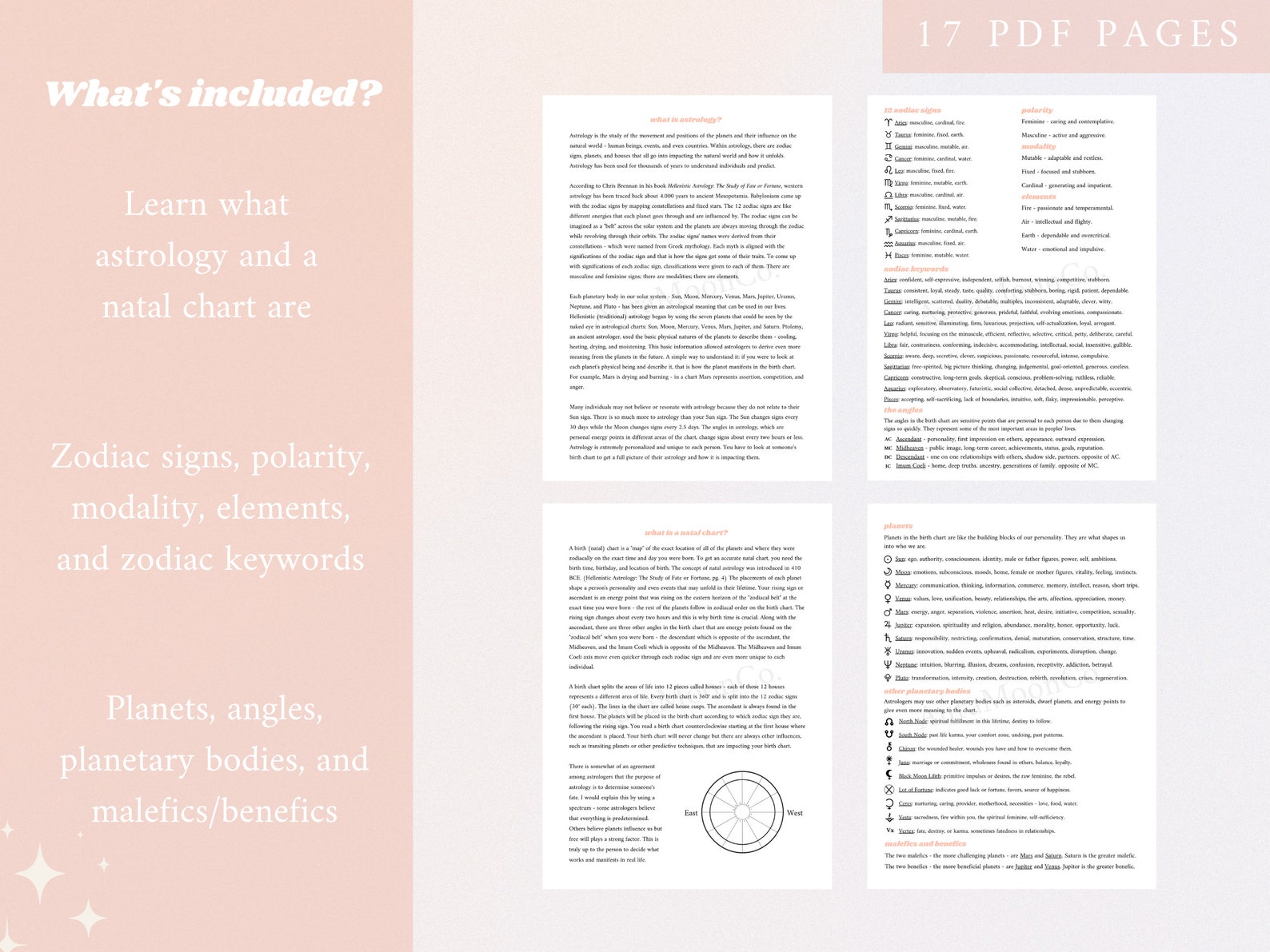 Printable Astrology Basics | Astrology Interpretation Worksheet ...