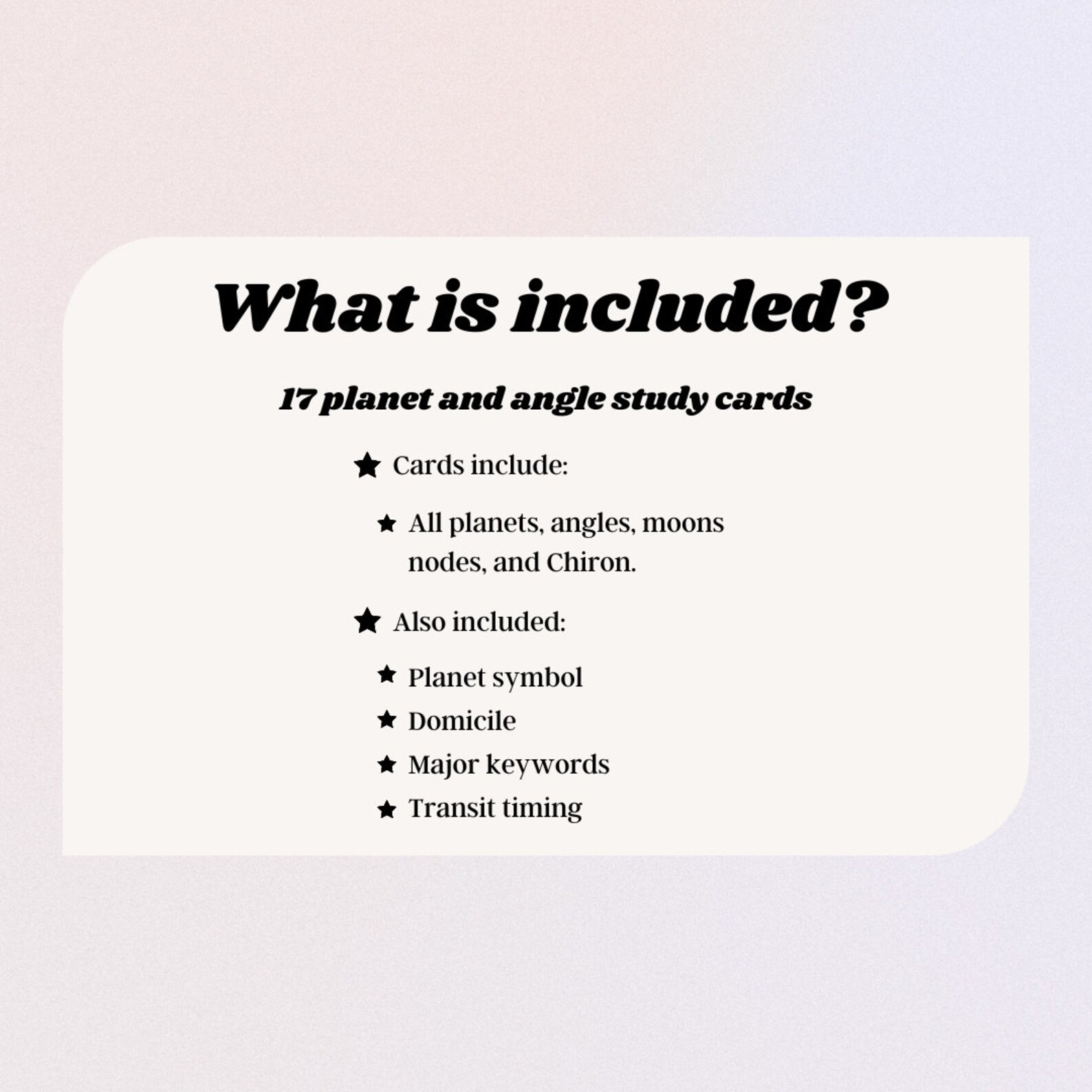 Printable Planet and Angle Study Cards Astrology Flash Cards | Etsy