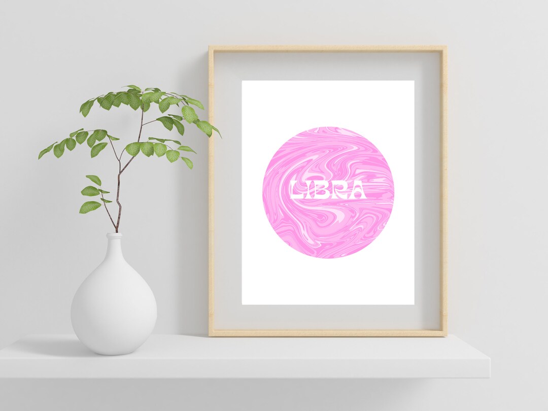 Printable Libra Wall Art | Libra Zodiac Wall Print | Libra Digital ...