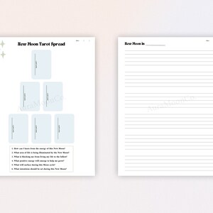 Printable New & Full Moon Ritual Bundle | Digital Moon Journal | Moon ...