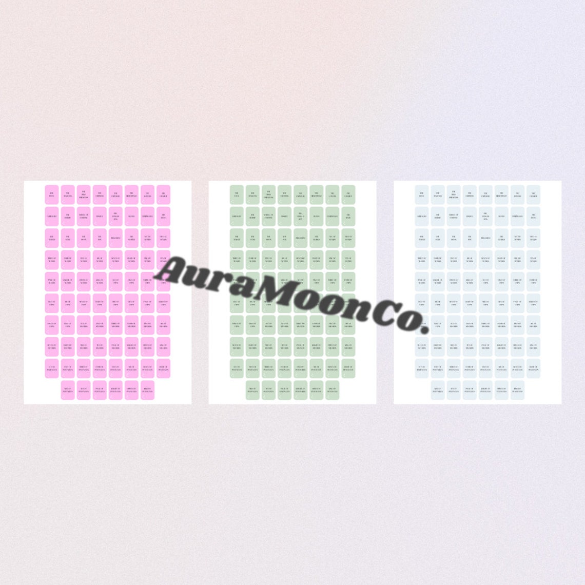 Printable Tarot Card Stickers Tarot Stickers for Journaling - Etsy