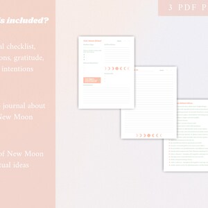 Printable New Moon Ritual Planner | New Moon Ritual Kit | New Moon ...