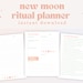 Printable New Moon Ritual Planner New Moon Ritual Kit New Moon Journal ...