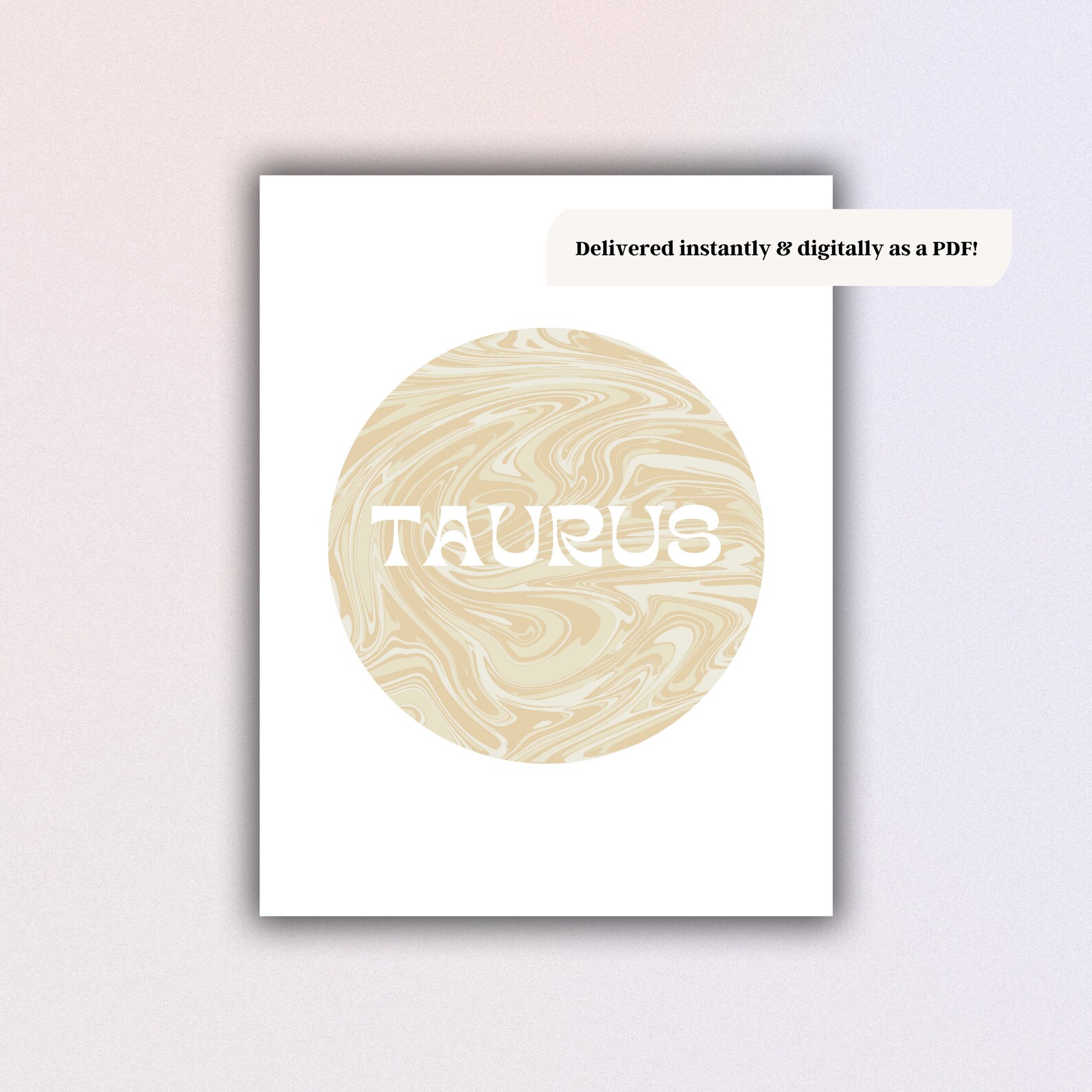 Printable Taurus Wall Art Printable Taurus Poster Taurus - Etsy